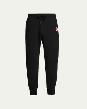 Canada Goose Huron Logo-patch Sweatpants - Black