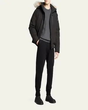 Canada Goose Huron Logo-patch Sweatpants - Black