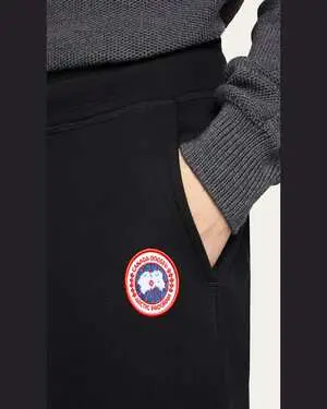 Canada Goose Huron Logo-patch Sweatpants - Black