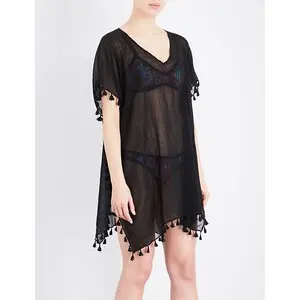 Seafolly Amnesia Cotton Kaftan - Black