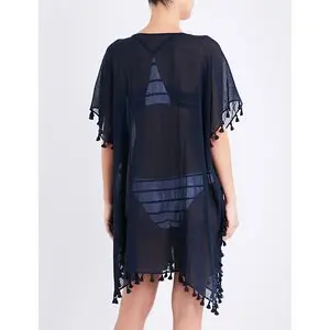 Seafolly Amnesia Cotton Kaftan - Indigo
