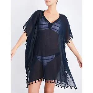 Seafolly Amnesia Cotton Kaftan - Indigo