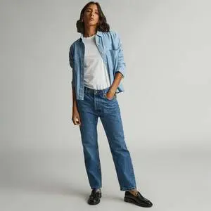 Everlane Rigid Slouch Jean - Washed Indigo