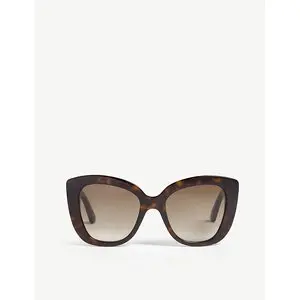 Gucci Havana Cat-eye Frame Sunglasses - Brown