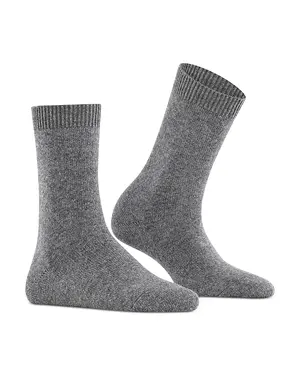 Falke Cosy Mid-calf Socks - Light Grey