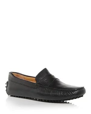 Bloomingdale'S Penny Loafer Drivers Exclusive - Black Pebble
