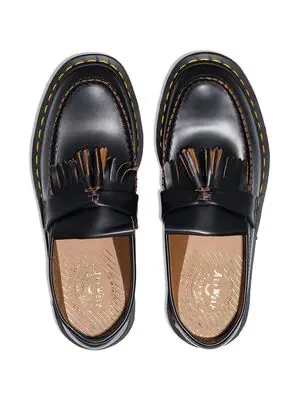 Dr. Martens Mie Vintage Tassled Leather Loafers - Black