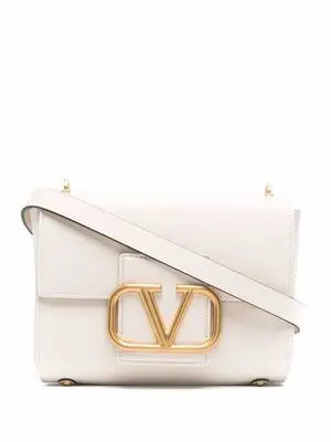 Valentino Garavani Stud Sign Shoulder Bag - Neutrals