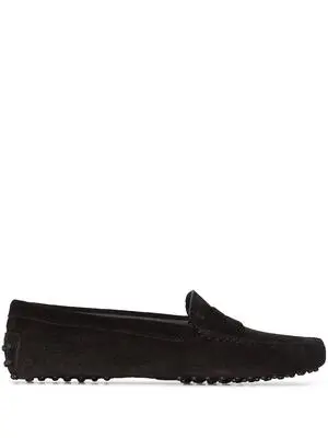 TOD'S Suede Loafers - Black