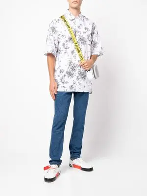 Off-White Paperclip-print Cotton Shirt