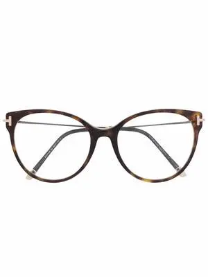 TOM FORD Oversized Tortoiseshell-frame Glasses - Brown
