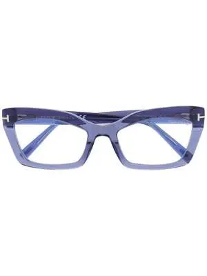 TOM FORD Cat-eye Frame Glasses - Blue