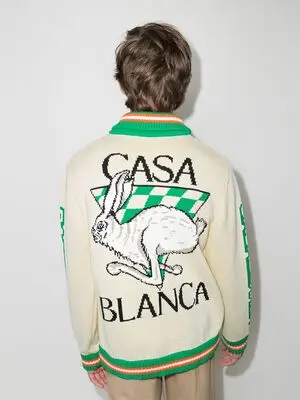 casablancaさん Casablanca Casa Chrome Full Zip Hoodie in Casa Chrome | FWRD