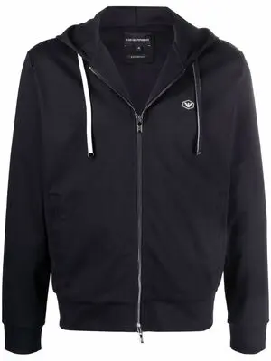 Emporio Armani Zip-up Hoodie - Blue