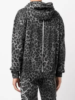 HACULLA. Leopard-print Logo Hoodie