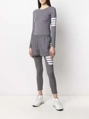 Thom Browne 4-bar Compression Top - Grey