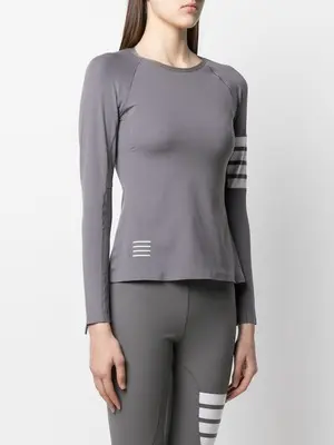 Thom Browne 4-bar Compression Top - Grey