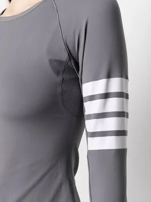Thom Browne 4-bar Compression Top - Grey