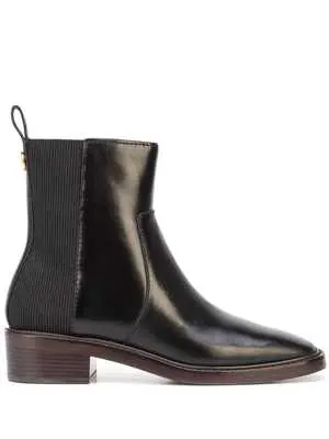 Tory Burch Square-toe Leather Chelsea Boots