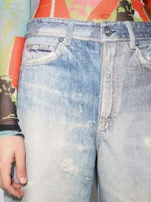 Our Legacy Full Cut Distressed Jeans - Blue