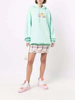 IRENEISGOOD Oversized Logo-print Hoodie - Green