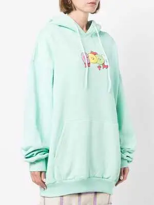 IRENEISGOOD Oversized Logo-print Hoodie - Green