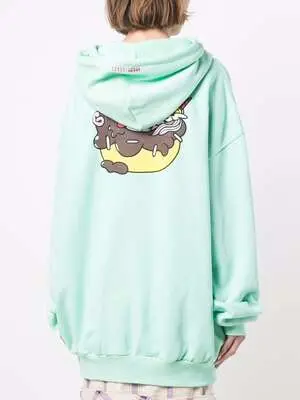 IRENEISGOOD Oversized Logo-print Hoodie - Green