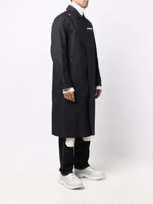 A-COLD-WALL* Longline Trench Coat - Black