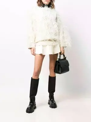 Valentino Garavani Feather-embellished Wool Jumper
