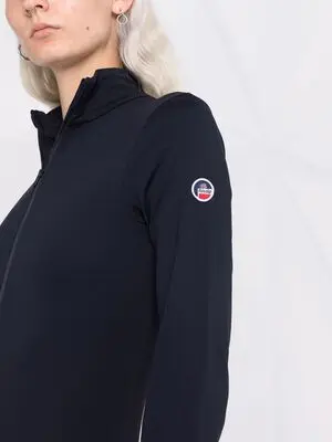 Fusalp Logo-patch Zip-up Top - Blue