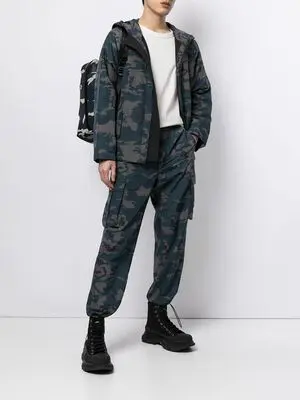 PORTS V Camouflage-print Hooded Jacket