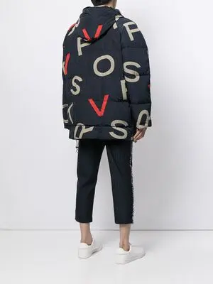 PORTS V Logo-print Oversized Padded Jacket
