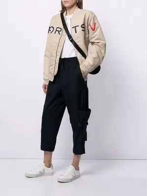 PORTS V Logo-print Bomber Jacket