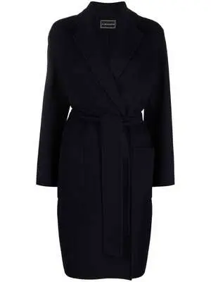 10 CORSO COMO Belted Single-breasted Coat - Blue