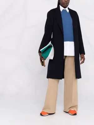 10 CORSO COMO Belted Single-breasted Coat - Blue