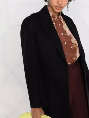 10 CORSO COMO Belted Wool Coat - Black