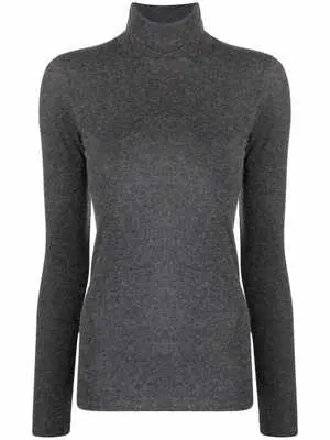 Majestic Filatures Roll Neck Jumper - Grey
