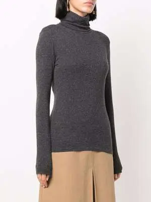 Majestic Filatures Roll Neck Jumper - Grey