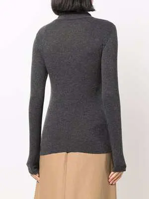 Majestic Filatures Roll Neck Jumper - Grey