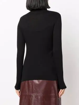 Majestic Filatures Roll Neck Jumper - Black