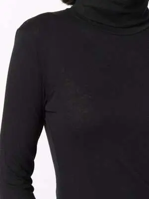 Majestic Filatures Roll Neck Jumper - Black