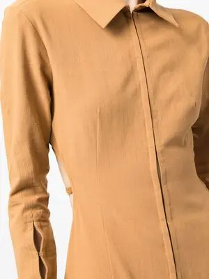 Jacquemus Obiou Fitted Long Dress