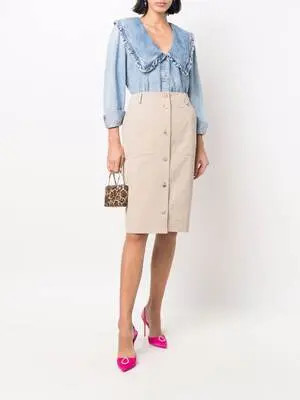 Moschino Button-up Midi Skirt