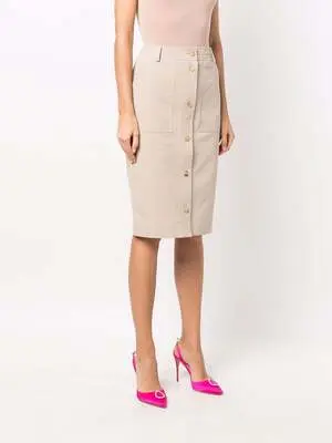 Moschino Button-up Midi Skirt