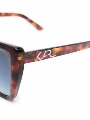 Karl Lagerfeld Tortoiseshell Cat Eye Sunglasses