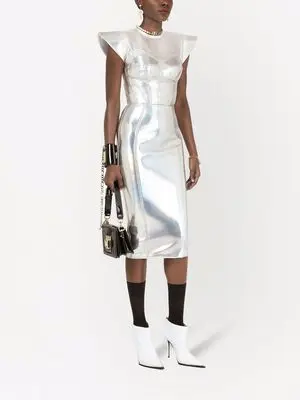 Dolce & Gabbana Metallic-effect Bustier Dress