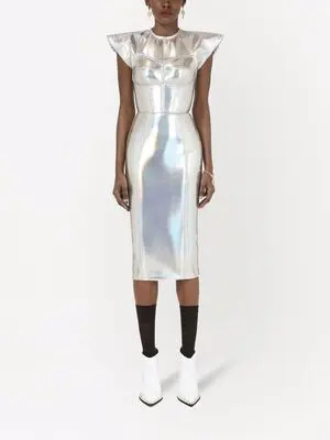 Dolce & Gabbana Metallic-effect Bustier Dress