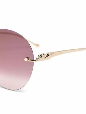 CARTIER Round Frame Sunglasses