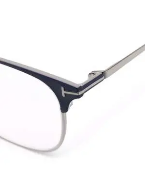 TOM FORD Polished-effect Square-frame Glasses