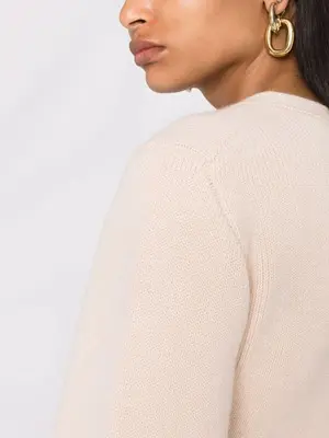 Khaite Scarlet V-neck Cashmere Cardigan - Neutrals